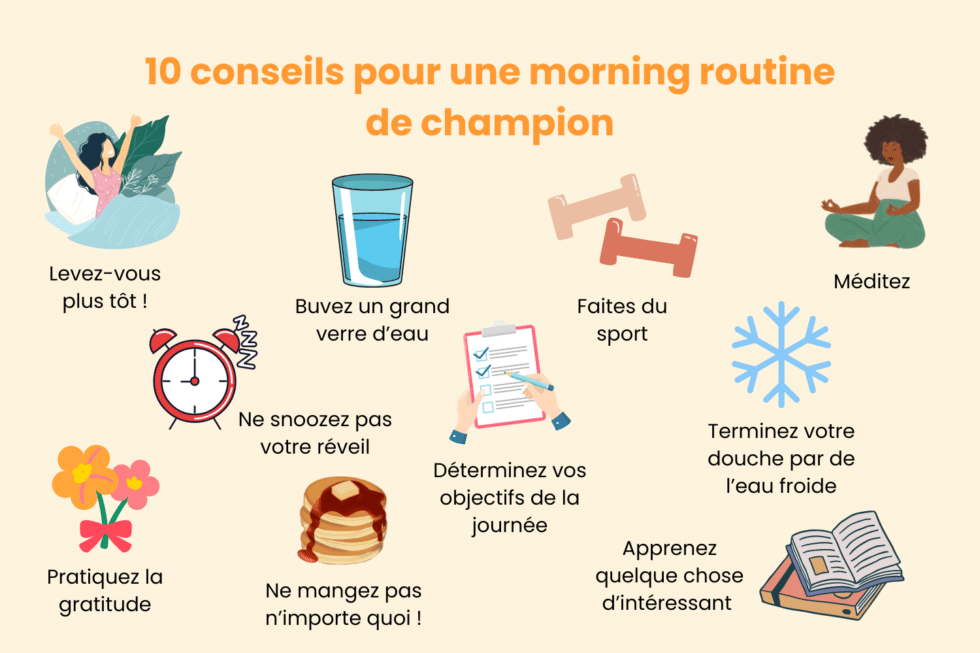 Morning routine : 10 conseils pour créer une routine matinale de champion
